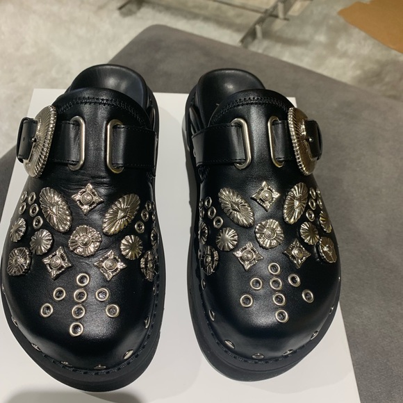 TOGA Pulla | Shoes | Black And Silver Toga Pulla Clogs | Poshmark